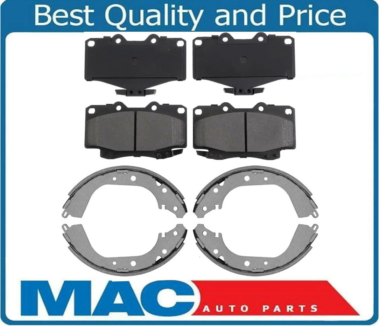 Ceramic Front Pads & Rear Brake Shoes for Toyota 4Runner 1992-2000 ...