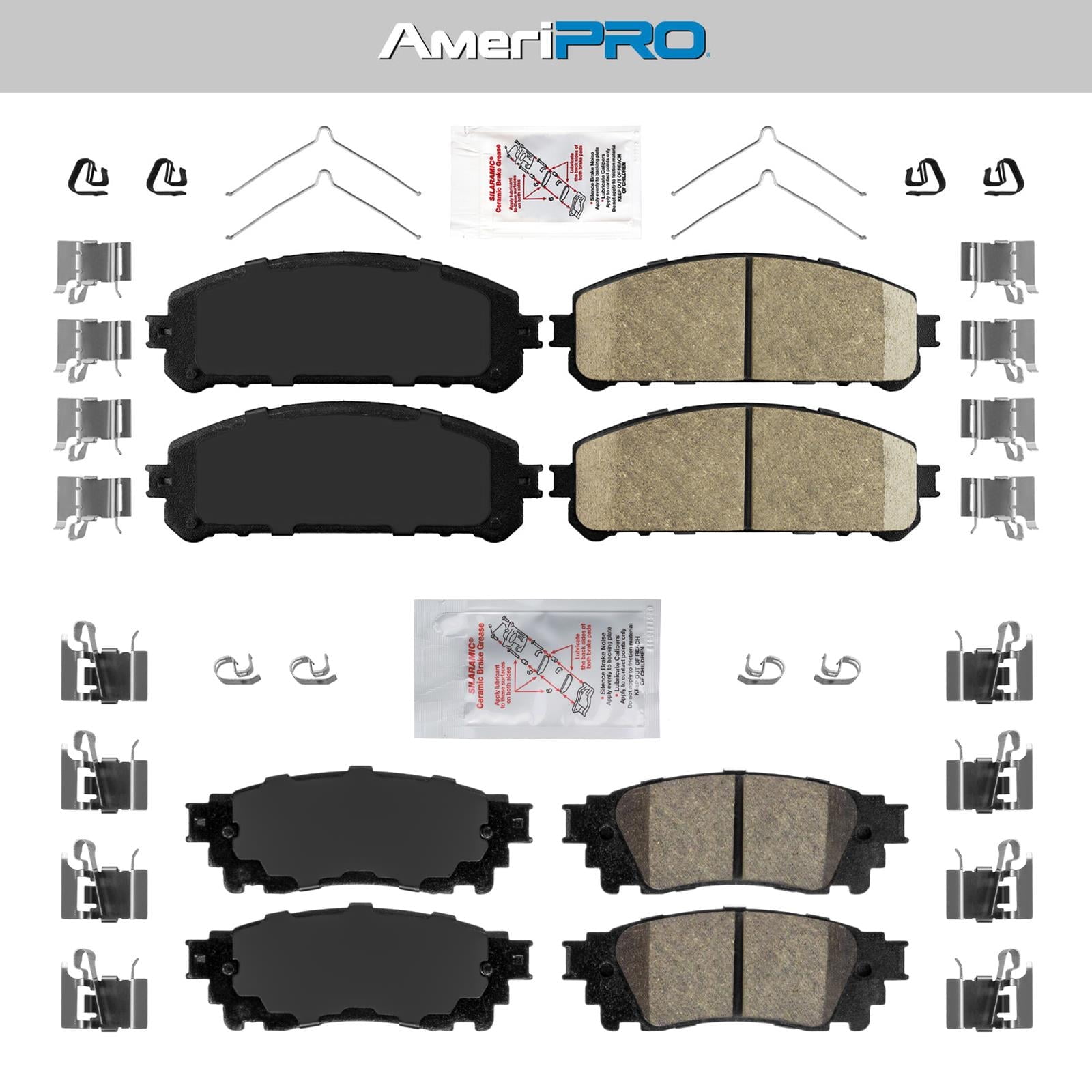 Ceramic Front + Rear Brake Pads FOR Lexus NX200t NX300 H RX350 RX450HL ...