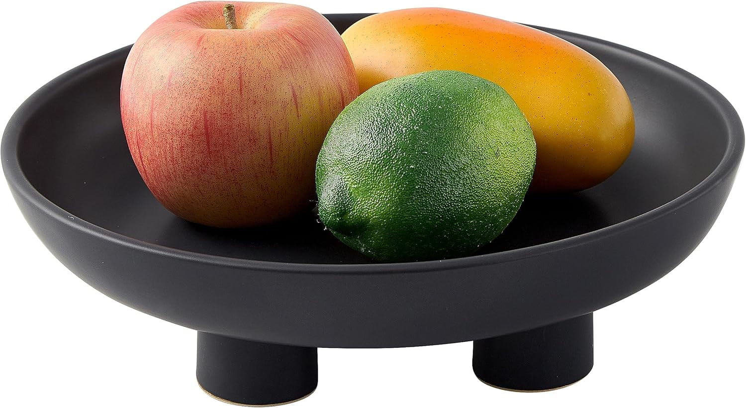 Ceramic Fruit Bowl for Kitchen Counter, 10inch Pedestal Bowl Decorative ...