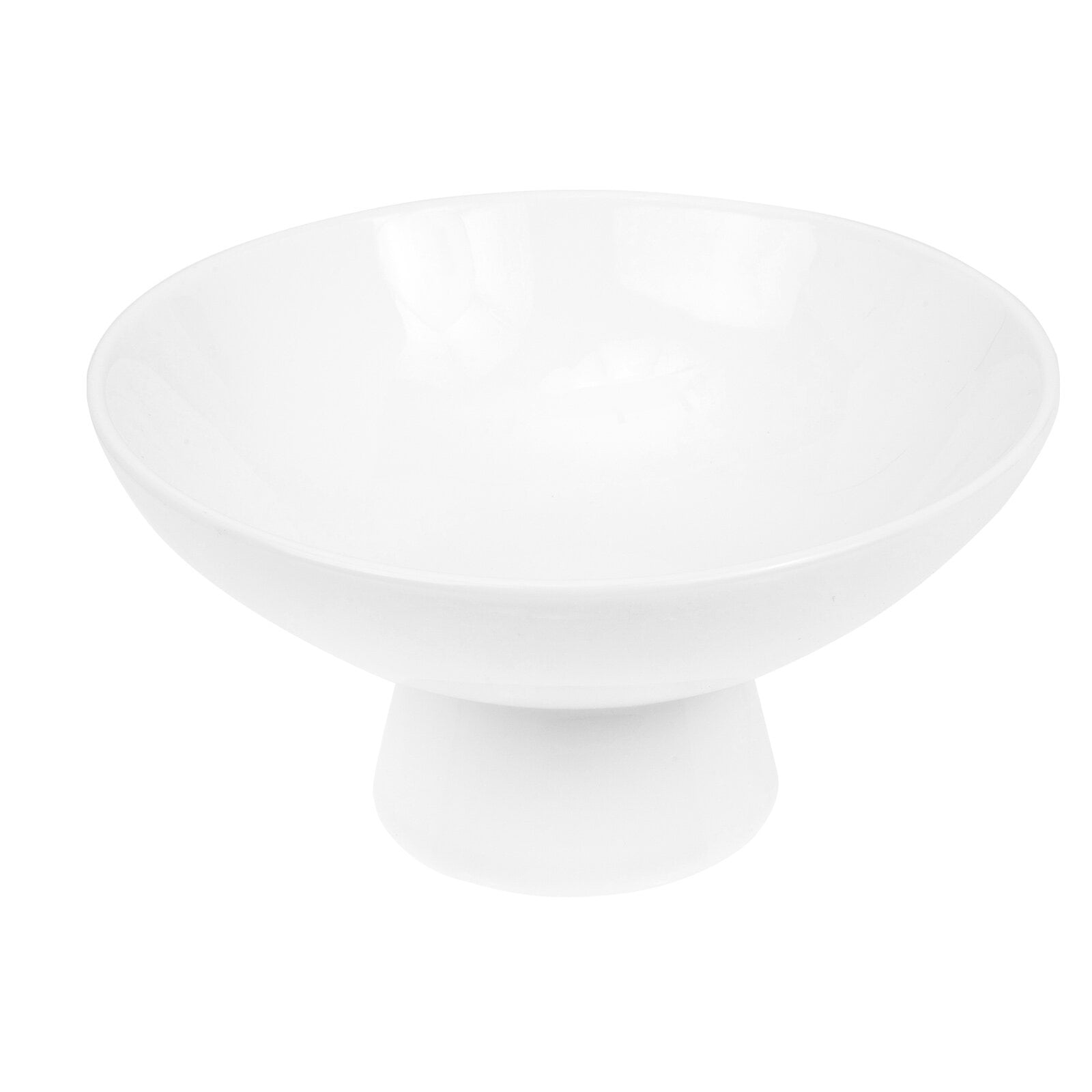 VORCOOL White Ceramic Tall Fruit Bowl for Snacks and Elegant Tableware ...