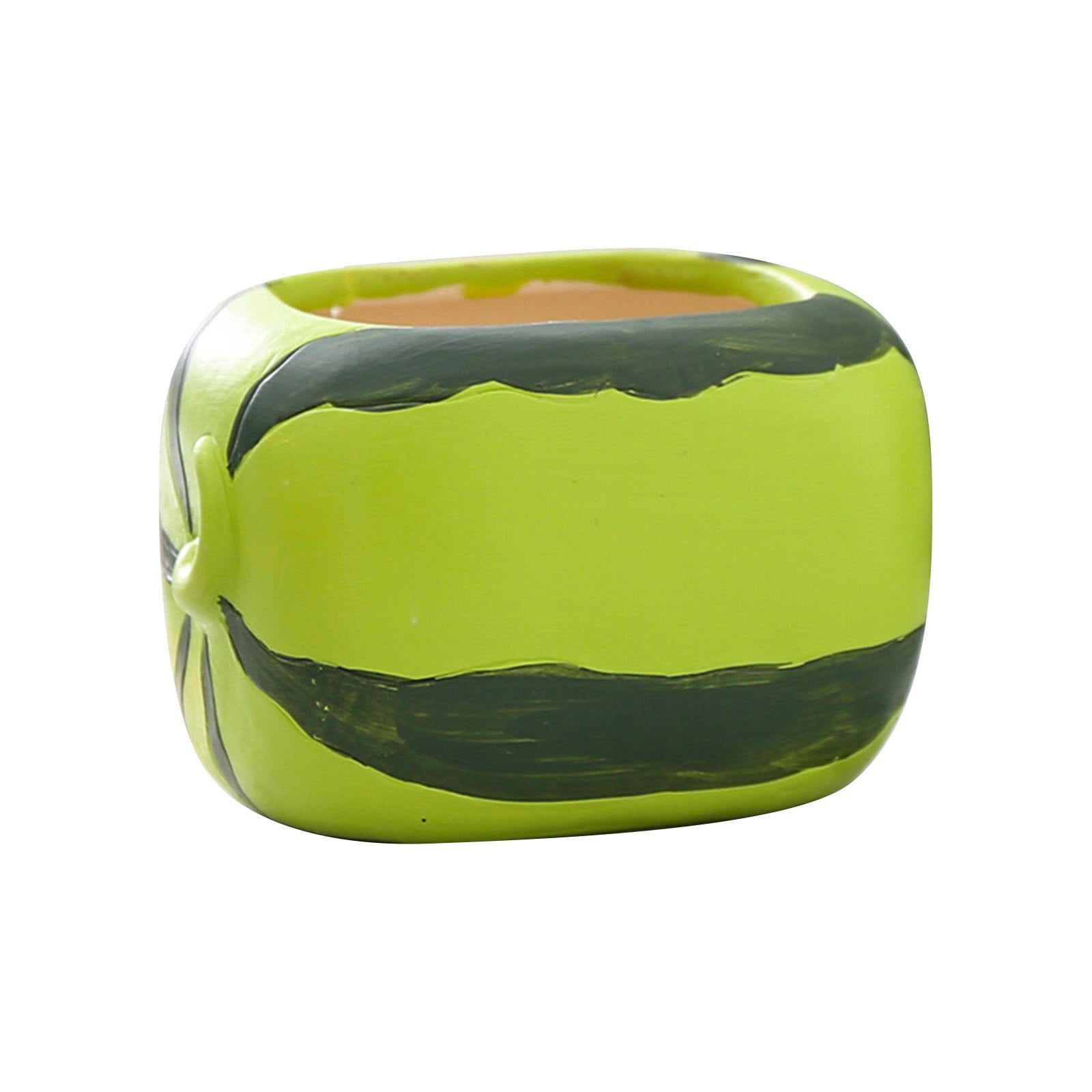 Ceramic Fruit Flowerpot - Creative Watermelon/Durian Design, Resin ...