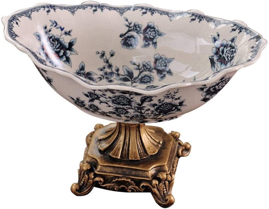 Ceramic Fruit Plate, Neoclassical Fruit Bowl, Living Room, Home, Blue ...