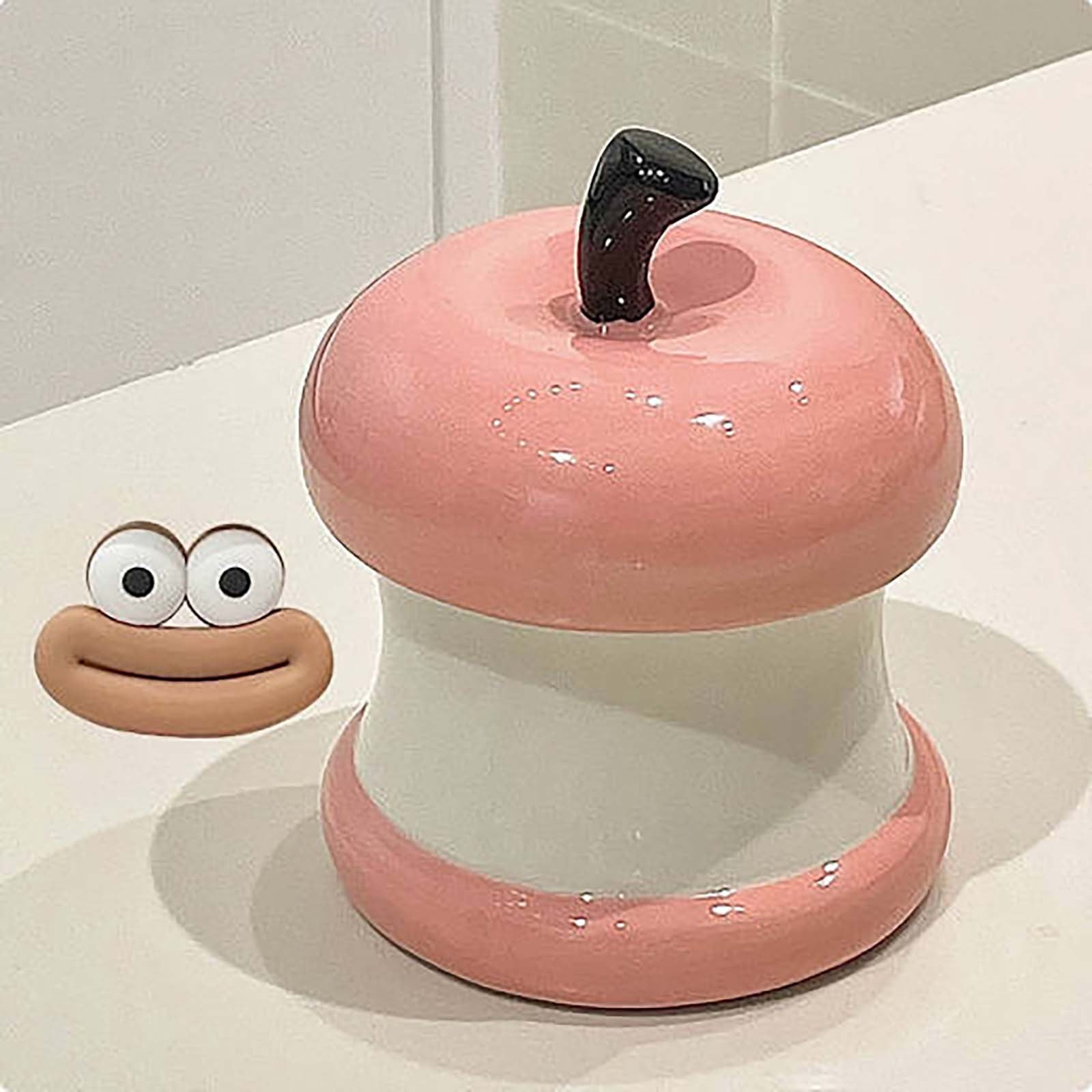 Ceramic Funny Face Ashtray Decorative Smoking Ash Holder With Removable ...