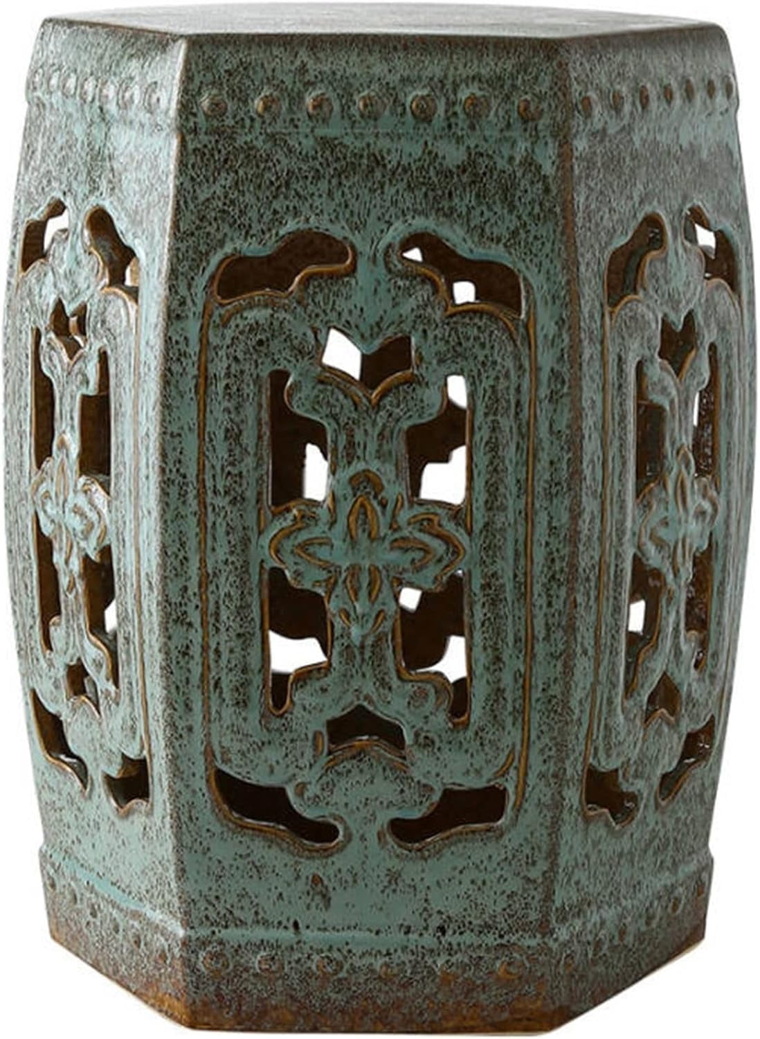 Ceramic Garden Stool, Chinese-Style Kiln Variable Flower Glazed ...