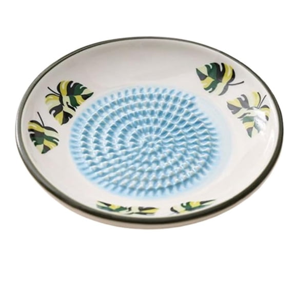 Ceramic Garlic Grater Plate Bowl,Multi‑purpose Spanish Tomato Grating ...