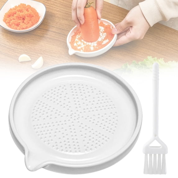 Ceramic Garlic Grater Plate Bowl Tomato Dish Grating Pan Con Tomate ...