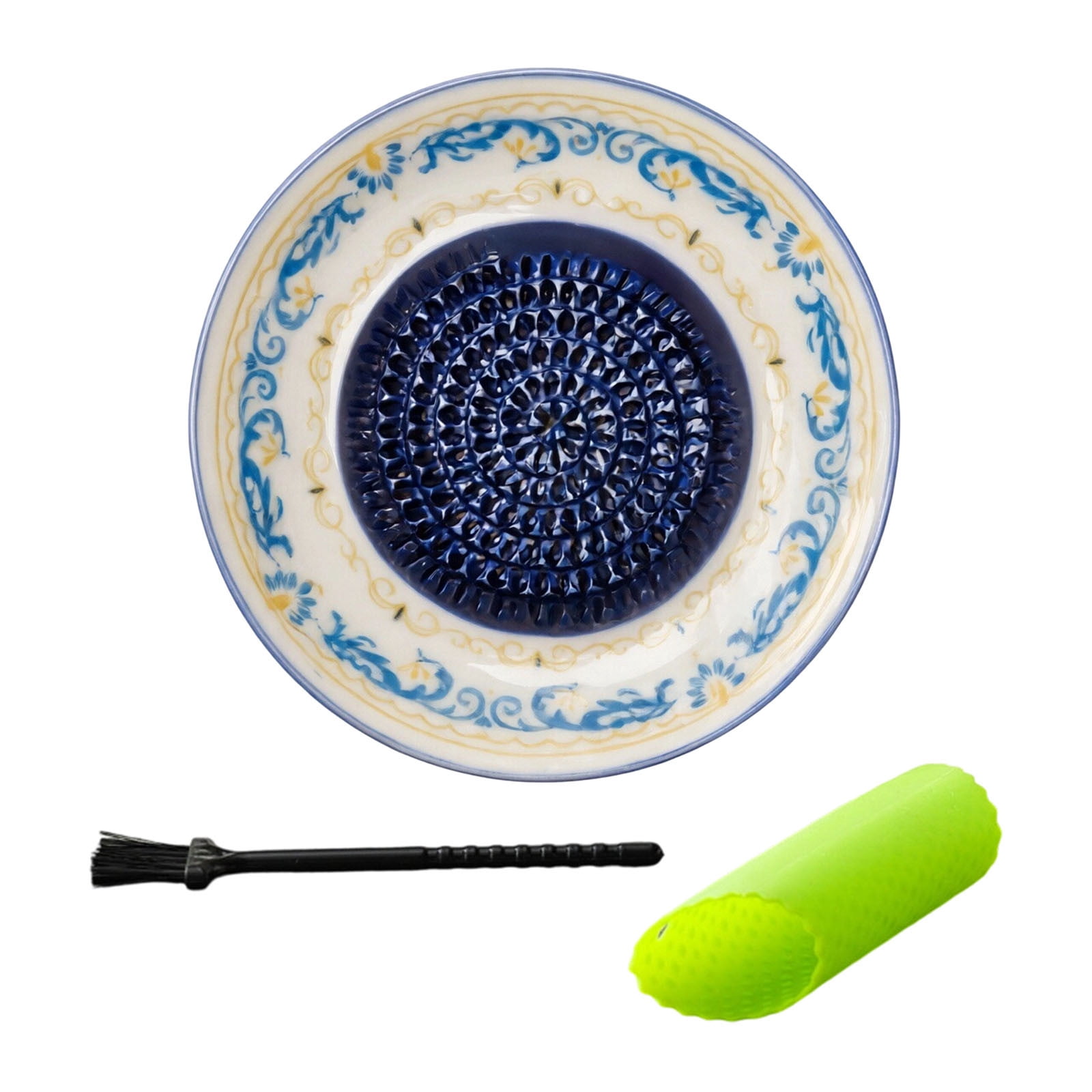 Ceramic Garlic Grater Plate, Multifunctional Garlic Ginger Tomato ...