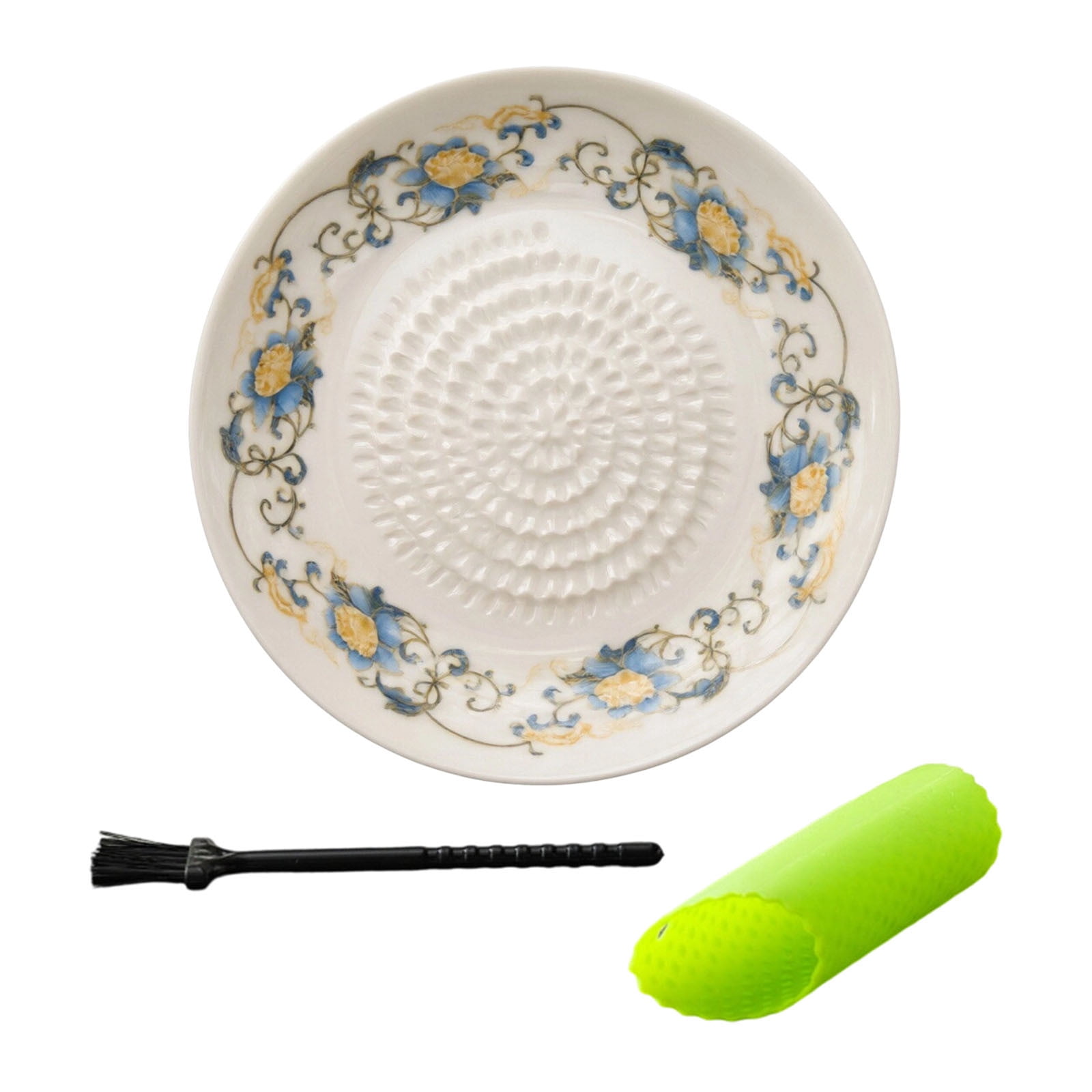 Ceramic Garlic Grater Plate, Multifunctional Garlic Ginger Tomato ...