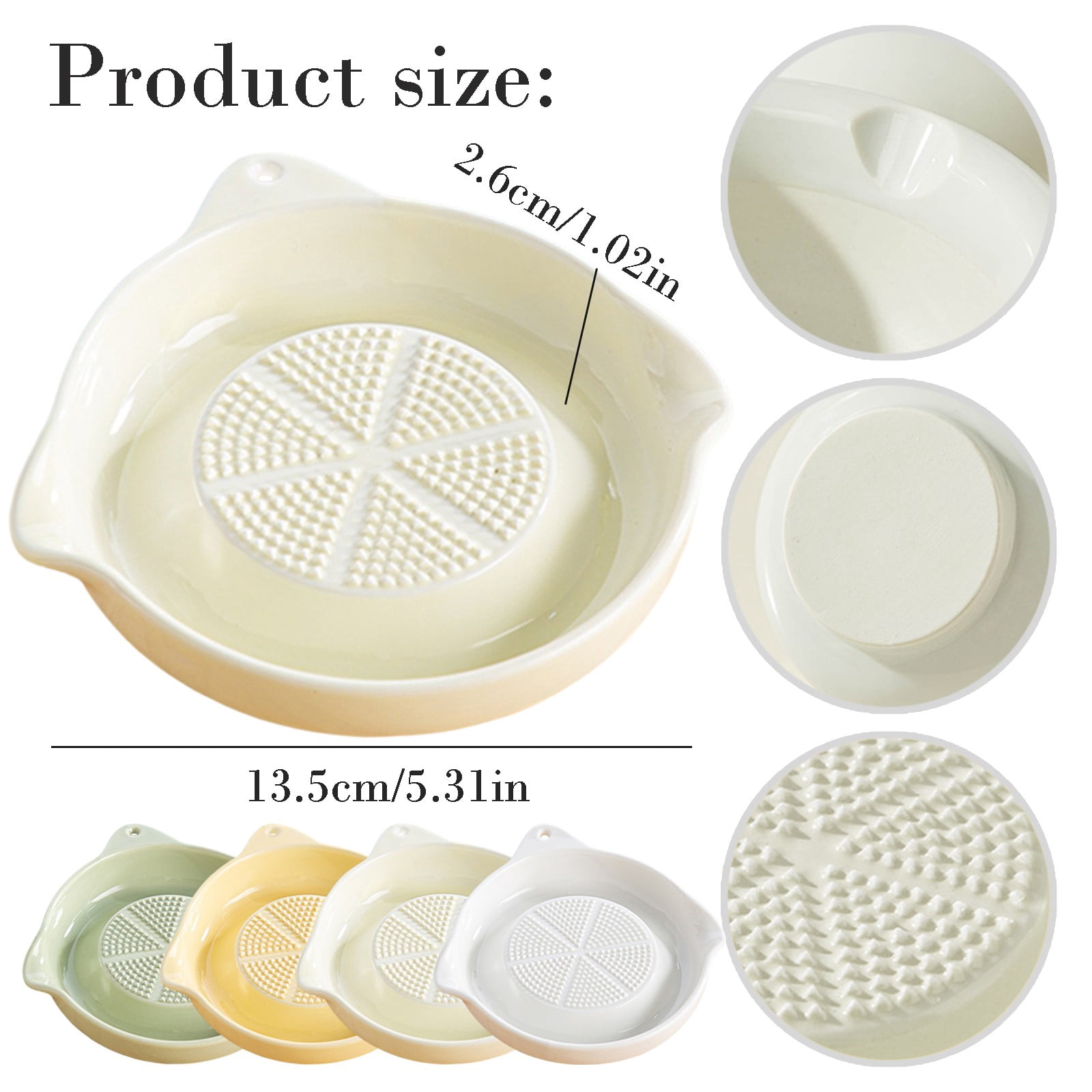 Ceramic Garlic Grater Plate, Spanish Grating Pan Con tomate, Garlic ...