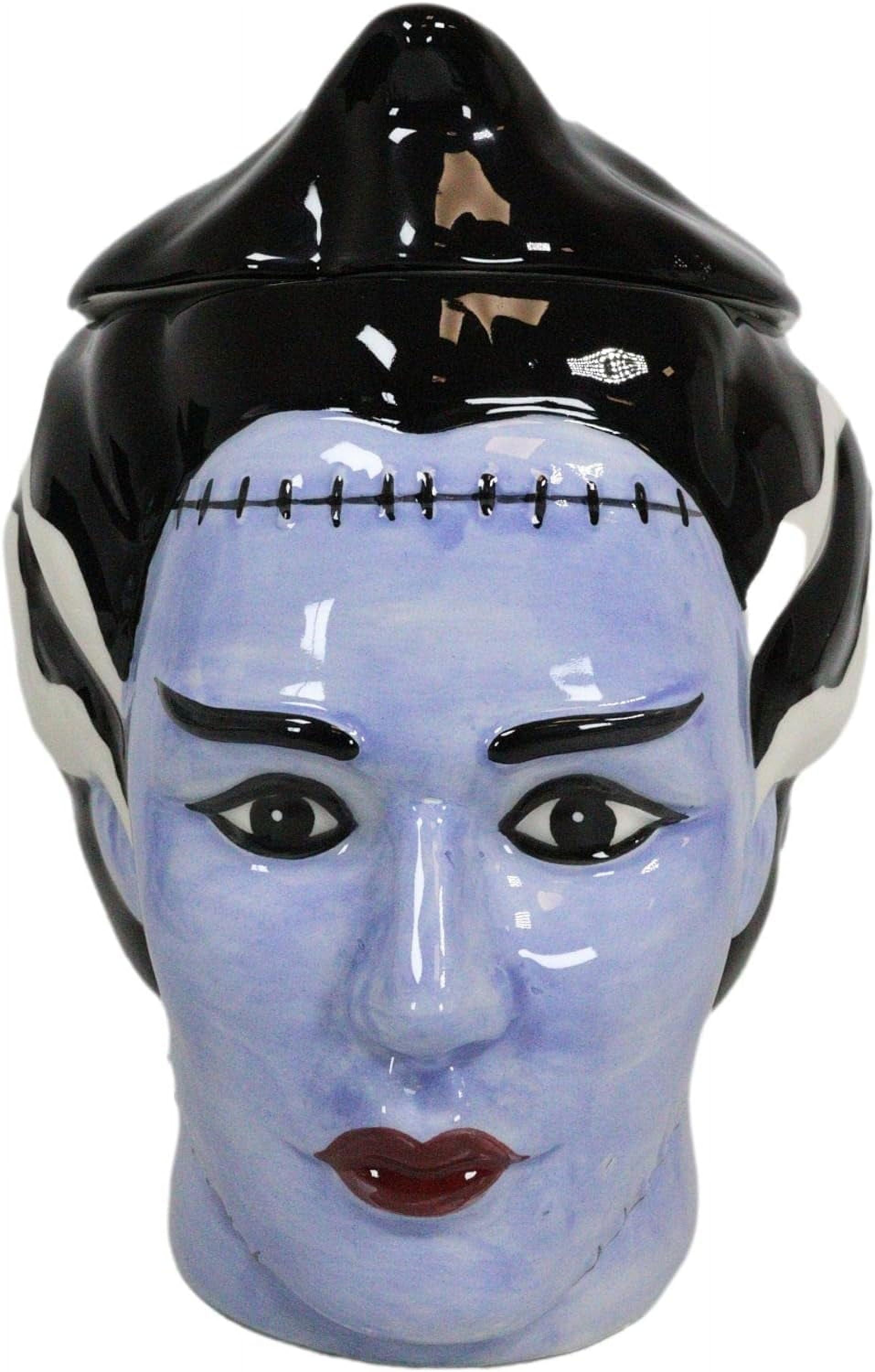 Ceramic Ghastly Mrs Frankenstein Bride Cookie Jar ative Figurine 8.25 ...