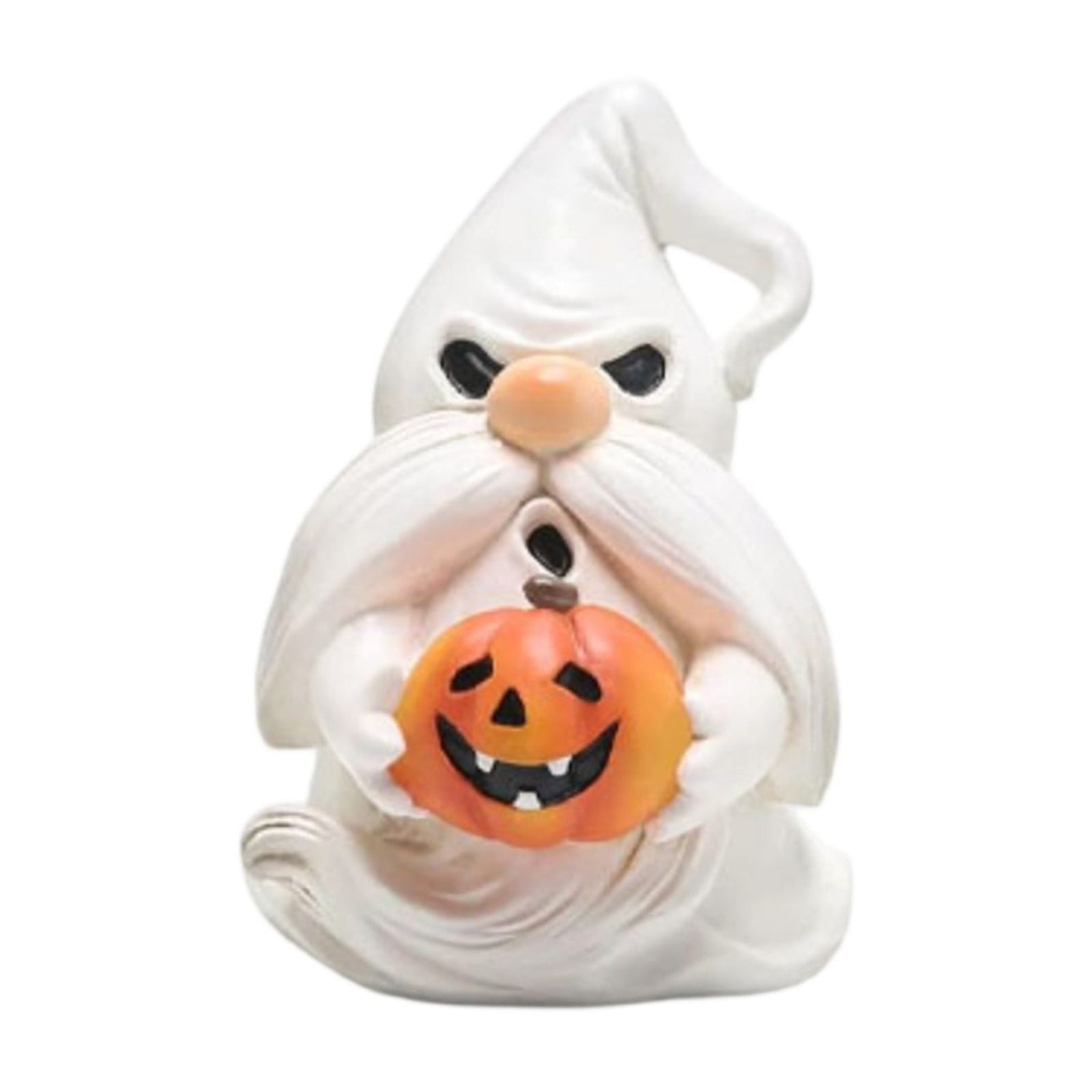 Ceramic Ghost Figurine Halloween Decoration, Handcrafted White Ghost ...