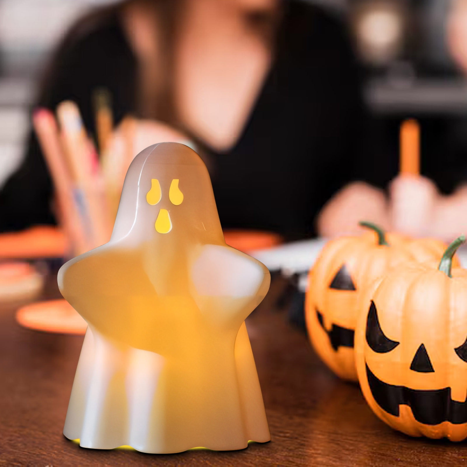 Ceramic Ghost, Small Cute Ghost Figurines, Halloween Ghost Sculpture ...