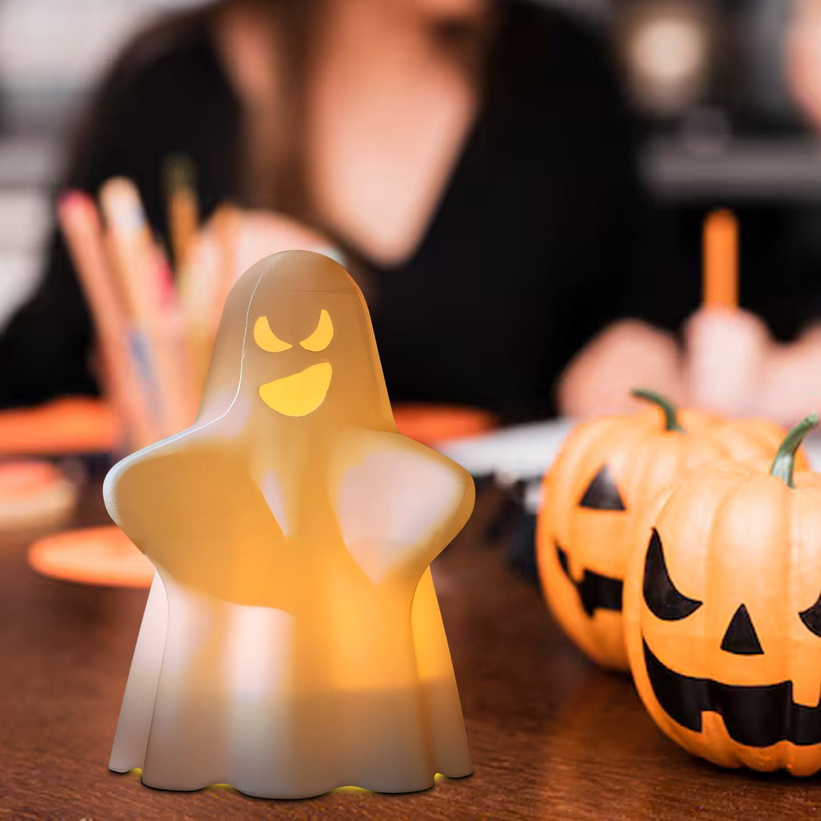 Ceramic Ghost, Small Cute Ghost Figurines, Halloween Ghost Sculpture ...