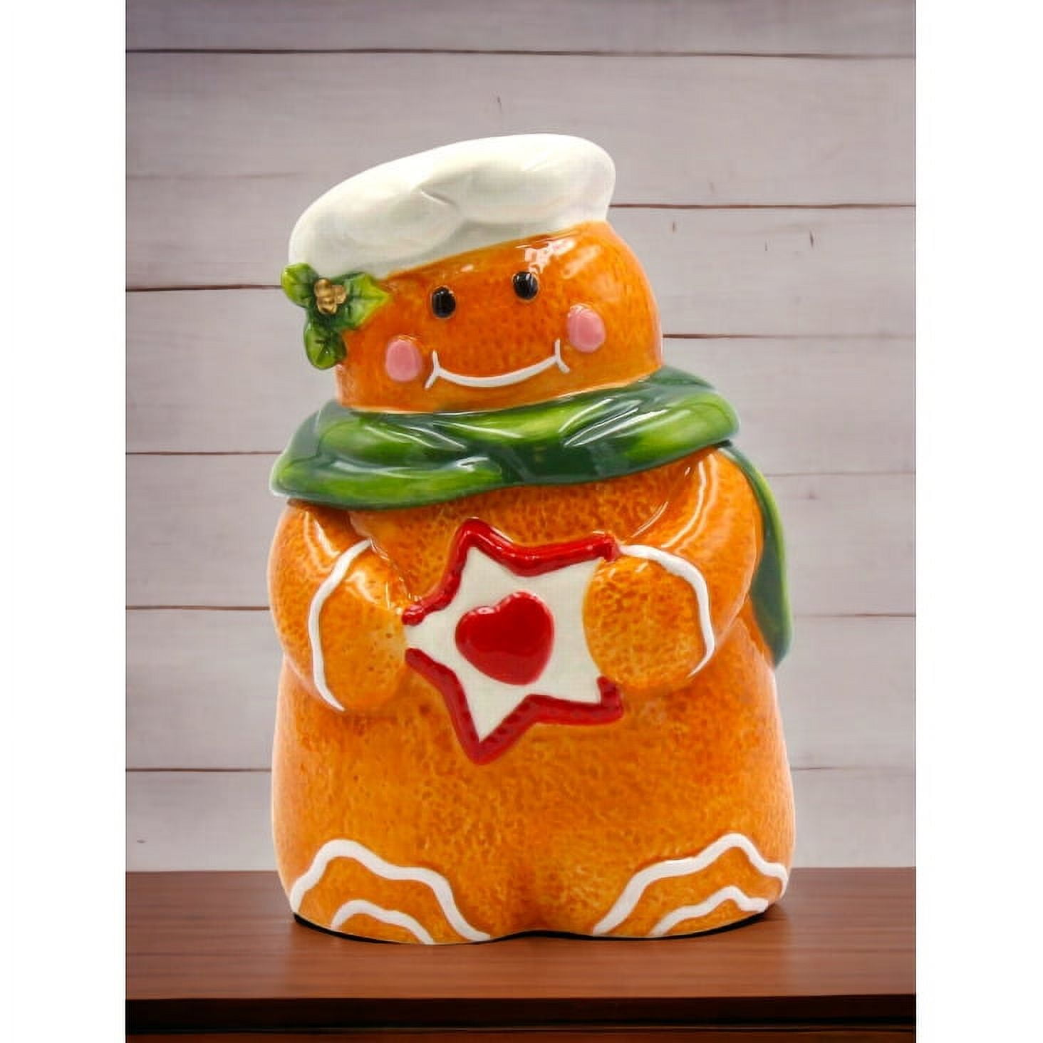 Ceramic Gingerbread Man Candy Box 5x4 1/4x7 1/4 Kitchen - Walmart.com