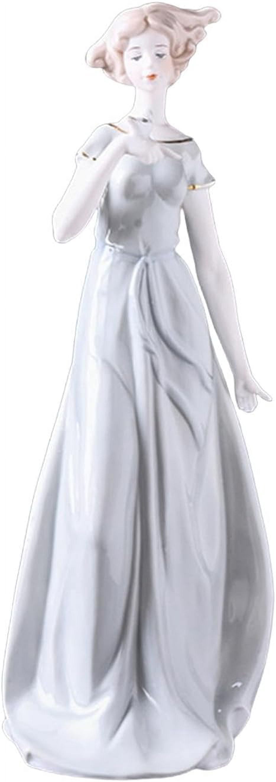 Ceramic Girl Figurine Porcelain Lady Statue Collection Crafts Ornament ...