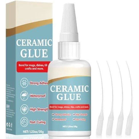 Ceramic Glue, 35g Clear Glue, for Ceramic Bonding, Repair, Porcelain ...