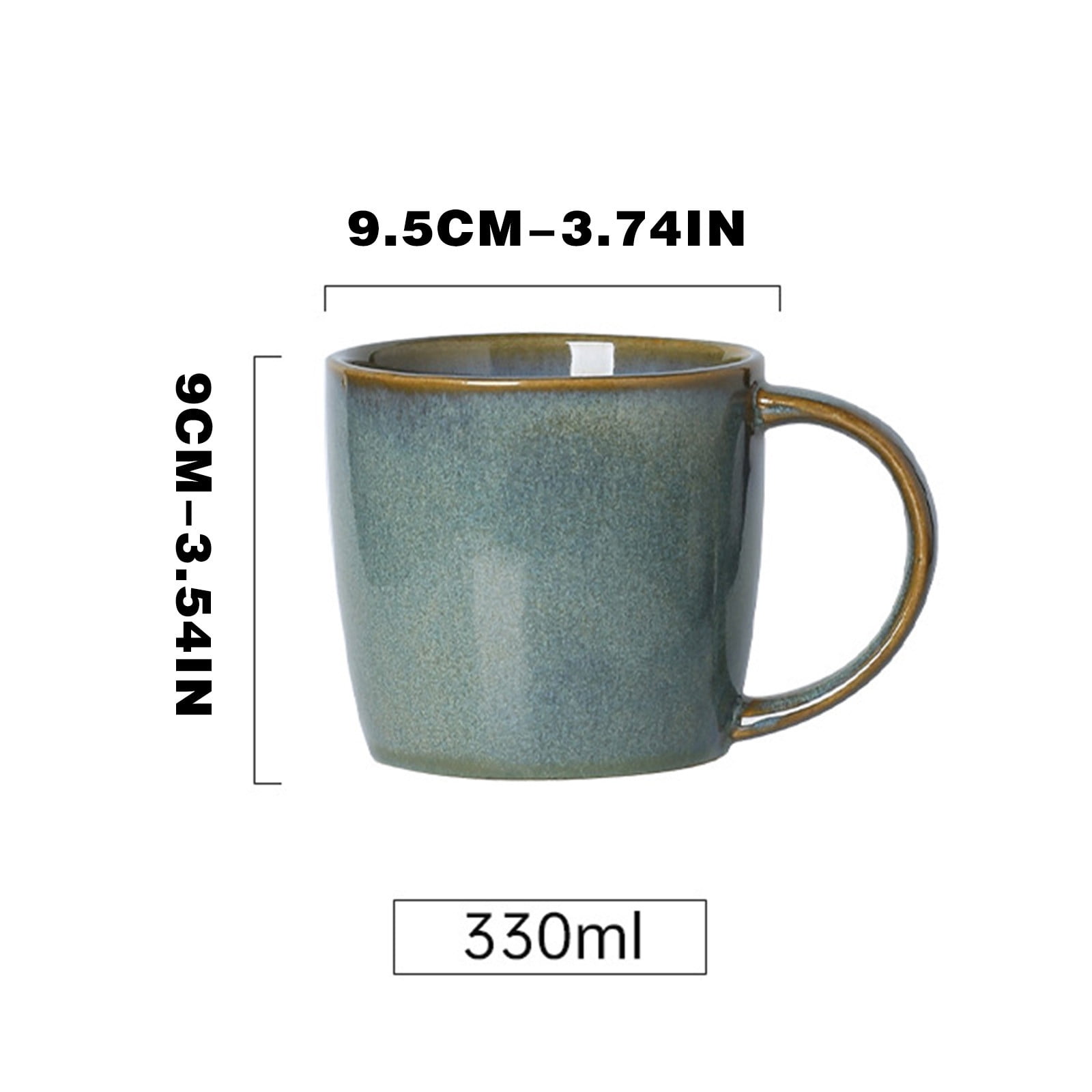 Ceramic Gradient Coffee Mug - 12oz Insulated Cup for Hot & Cold Drinks ...