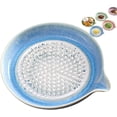 Ceramic Grater Plate - Handheld Kitchen Grinding Dish With Spout ...
