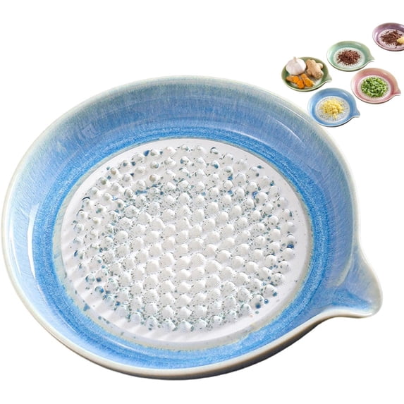 Ceramic Grater Plate - Handheld Kitchen Grinding Dish With Spout ...