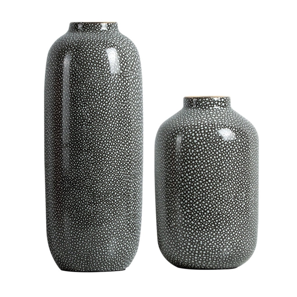 Ceramic Gray Decorative Flower Set Two-piece Flower Arrangement Dried ...