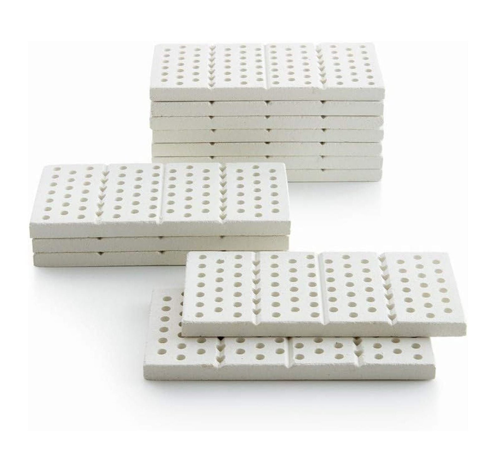 Ceramic Grill Tiles by BBQ King, 15 Universal Grilling Tiles, 270 ...