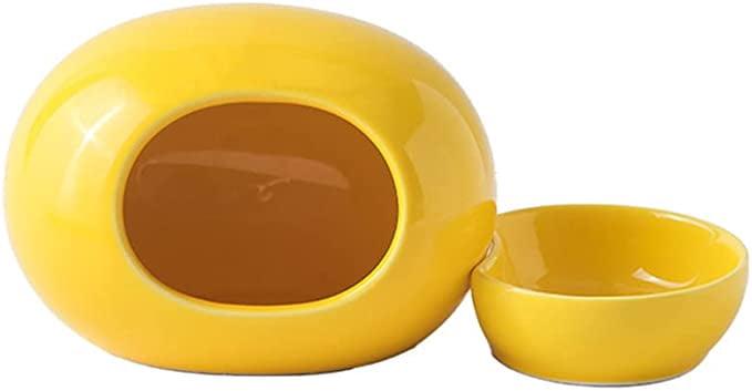 Ceramic Hamster House and Bowl Hamster Supplies, Small Animal Habitat ...