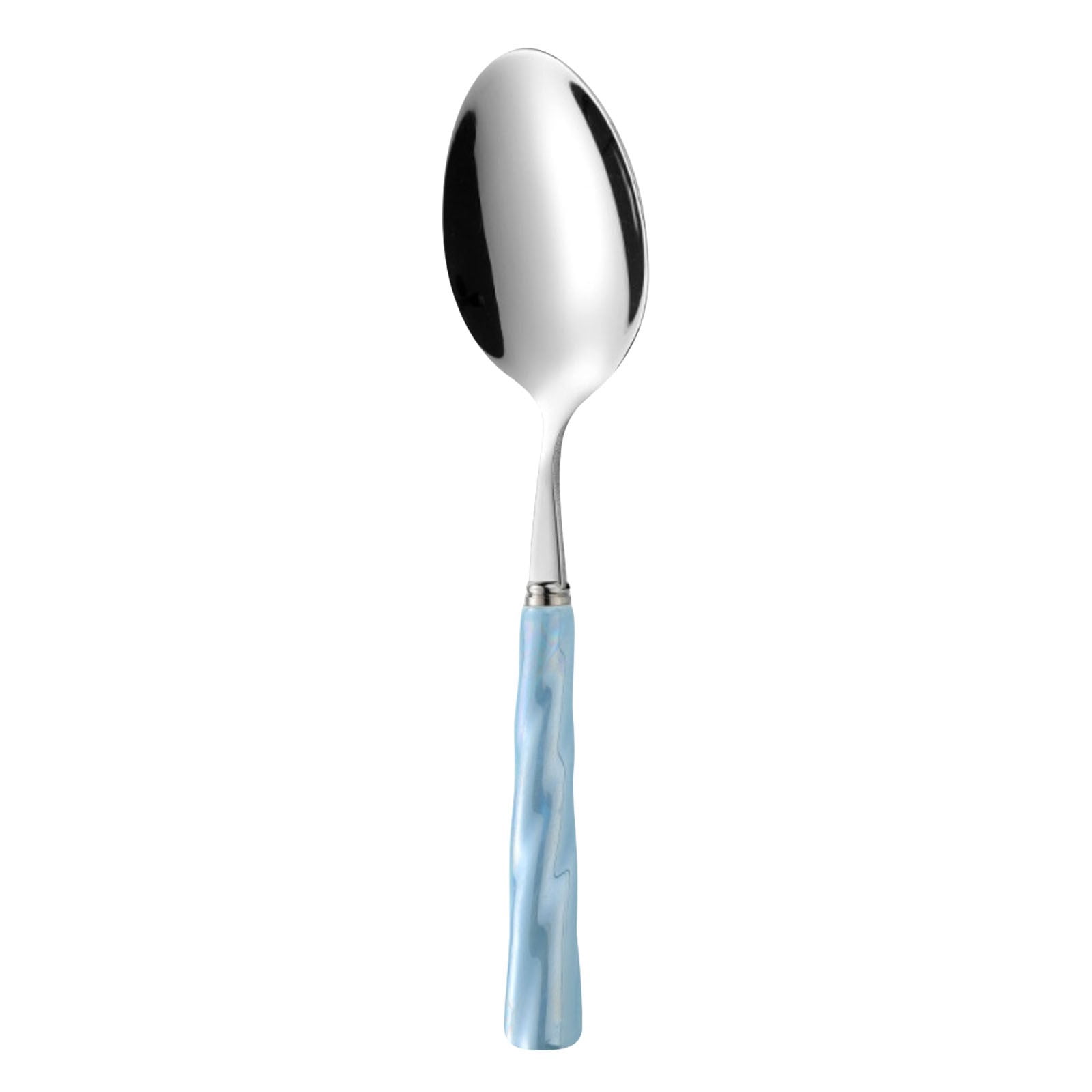 Ceramic Handle 304 Stainless Fork & Spoon Set – Pearl Pattern ...