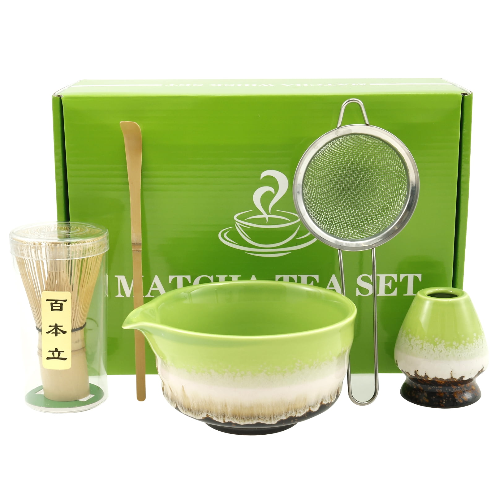 Ceramic Handmade Matcha Whisk Set for Home Temperature Resistant Matcha ...