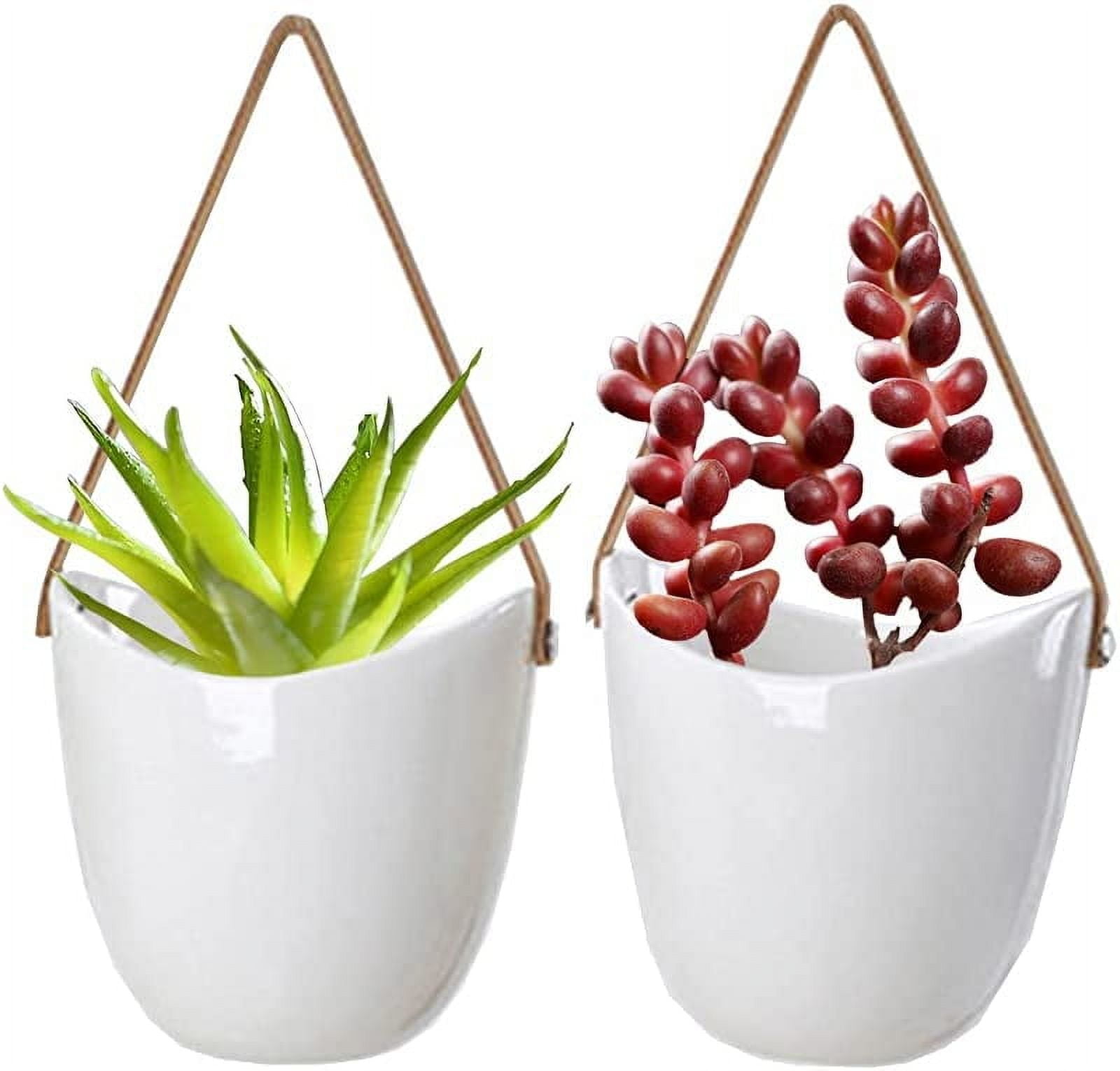 Ceramic Hanging Planter Small Hanging Planters for Outdoor Indoor ...