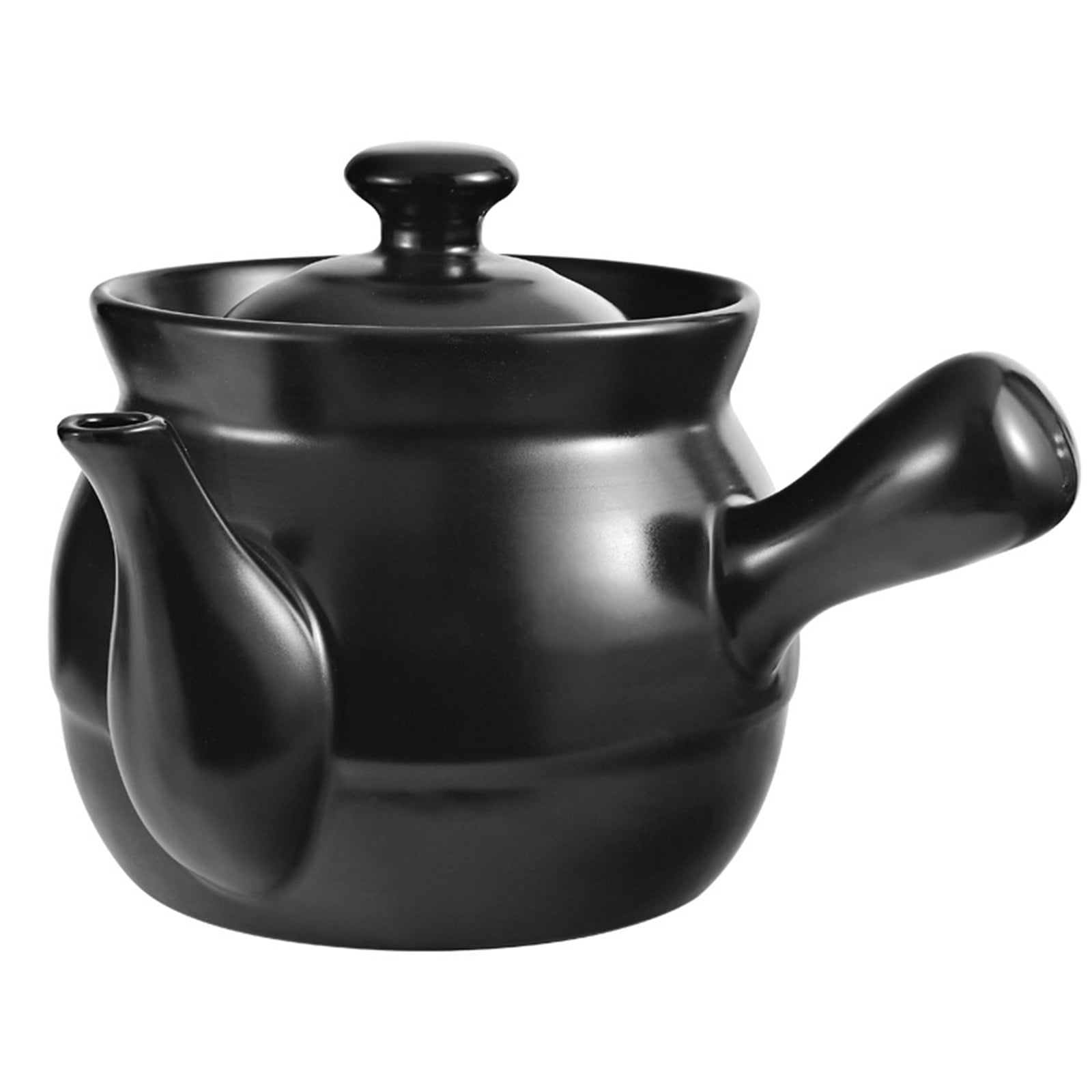 Ceramic Heat-Resistant Herbal Medicine Pot, Ceramic Stew Bowl with Lid ...