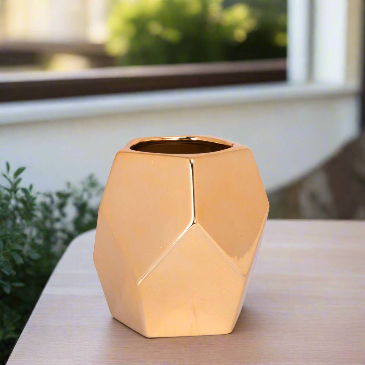 Harper Hexagon Ceramic Planter - Walmart.com