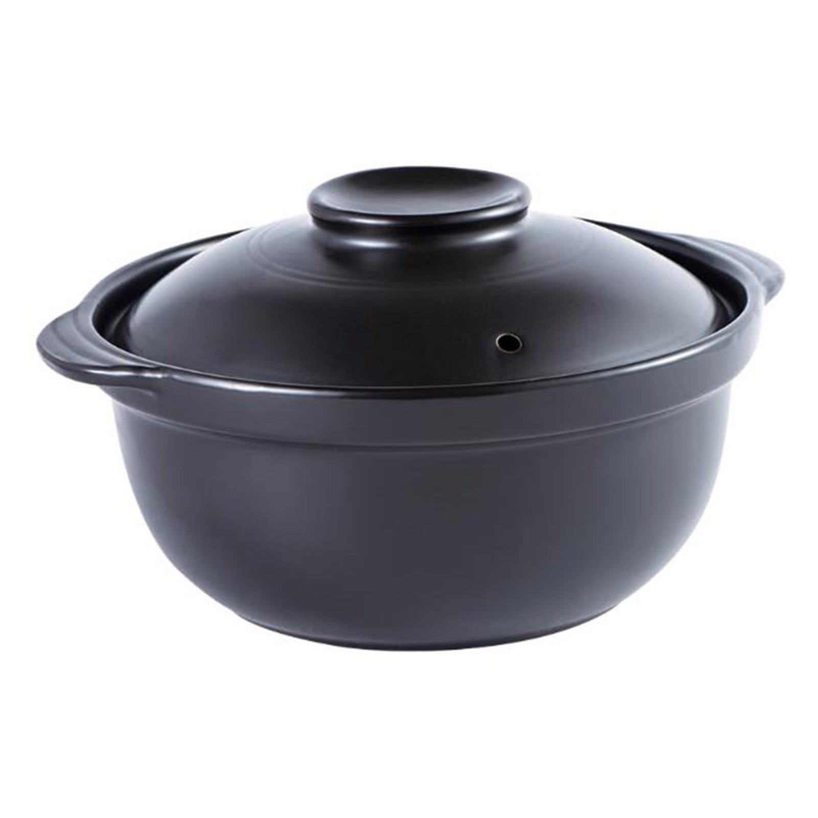 Ceramic Hot Pot, Nonstick Clay Cooking Pot, Heat Resistant Casserole With Lid,Round Earthenware ...