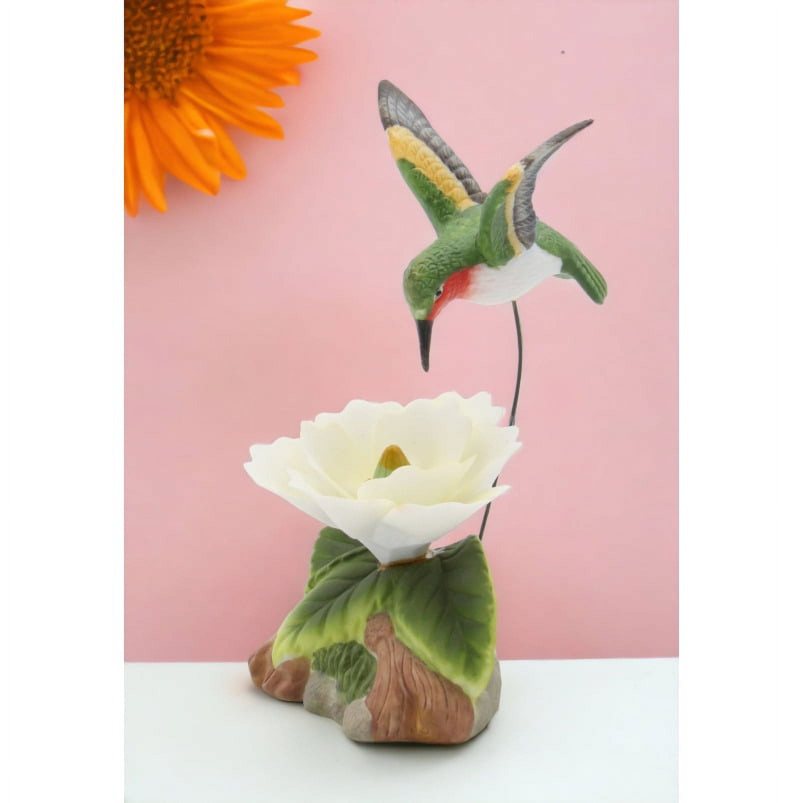 Ceramic Hummingbird Figurine 6in Magnolia Flower Mom - Walmart.com