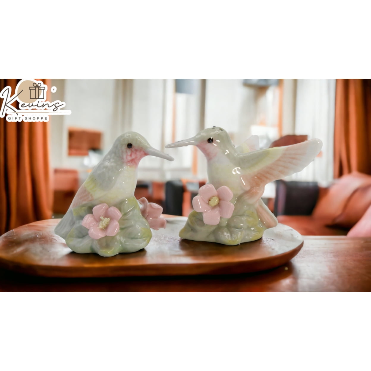 Ceramic Hummingbird Salt Pepper Shakers 3.75in - Walmart.com