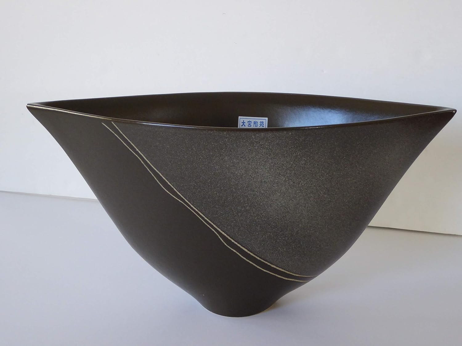 Ceramic Ikebana Omiya Funnel Flower Arranging Vase, Made in Japan ...