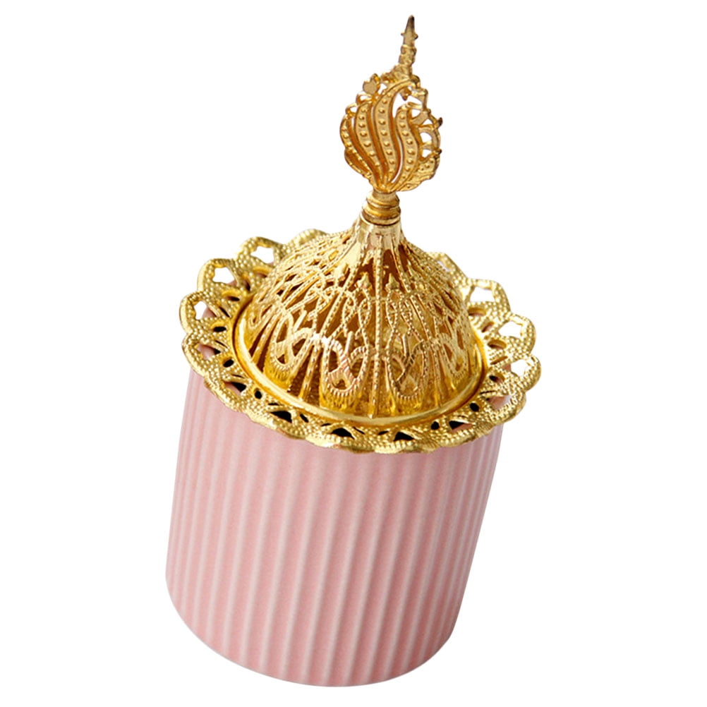 TABLZONE Censer Burner Ceramic Aroma Stove Pink 1Set 5.2x2.7in ...