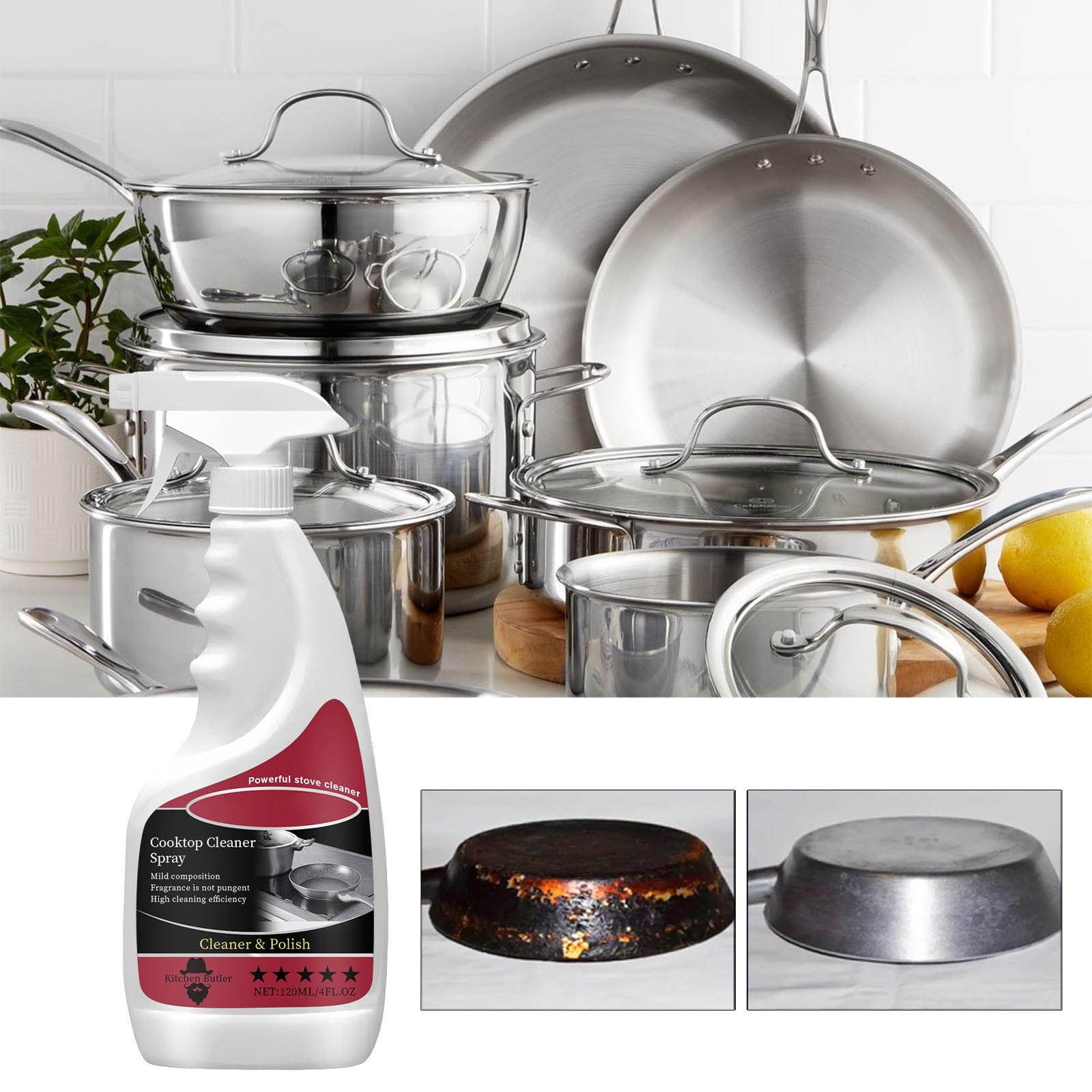 Ceramic & Induction Cooktop Cleaner | Streak-Free, Non-Abrasive Formula ...