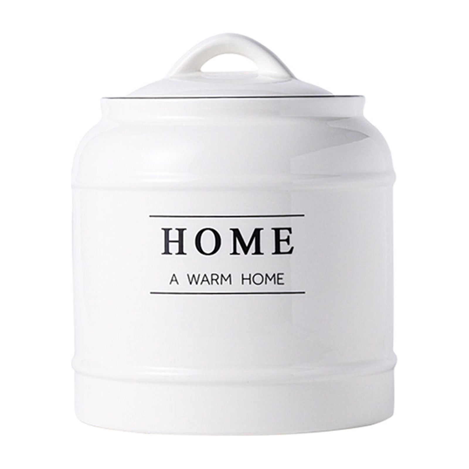Ceramic Jar With Lid, Kitchen Canisters Ceramic Food Storage Jar With ...