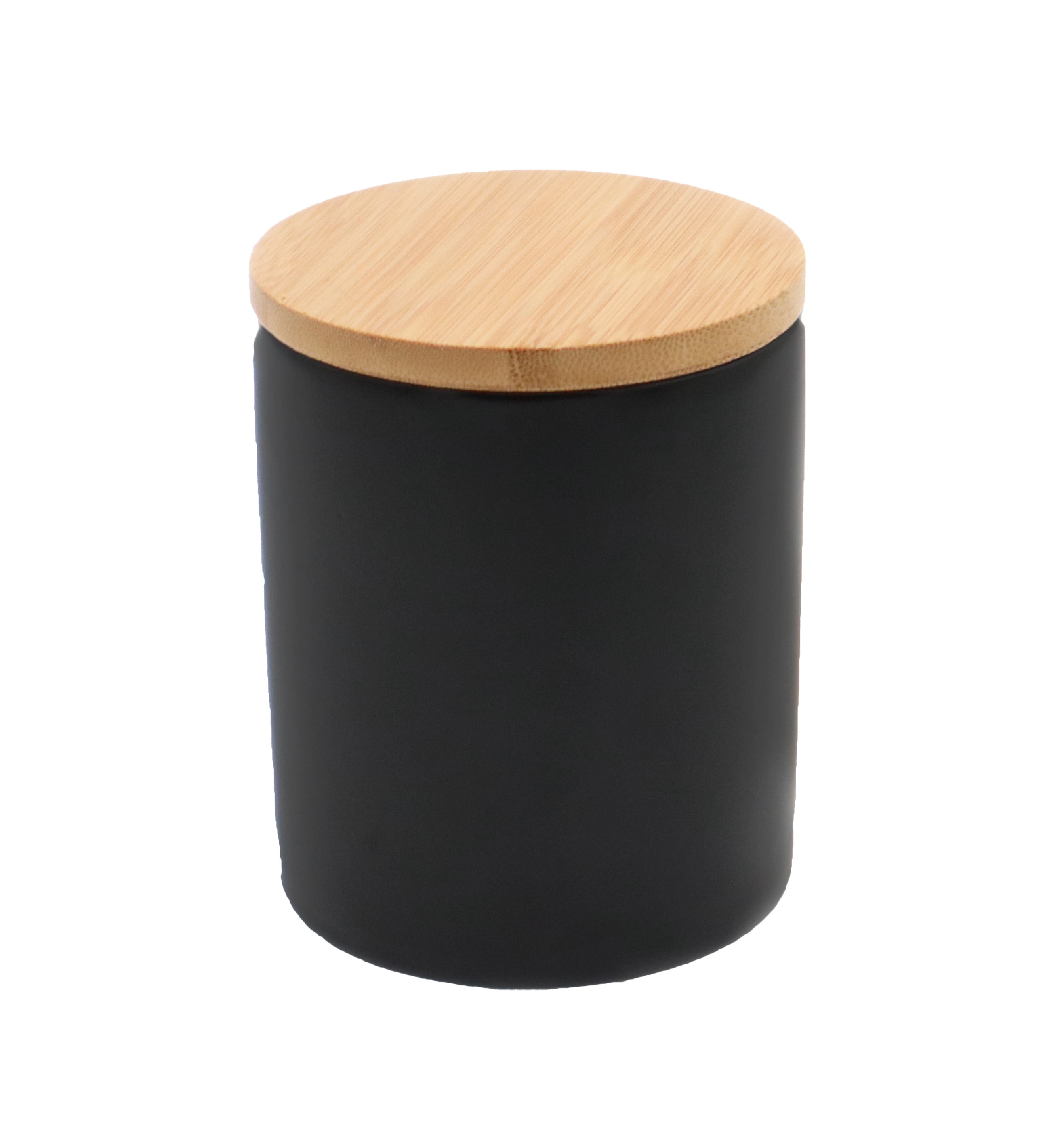 Ceramic Jar with Lid 16oz Ceramic Kitchen Jar w/ Air Sealing Bamboo Lid ...
