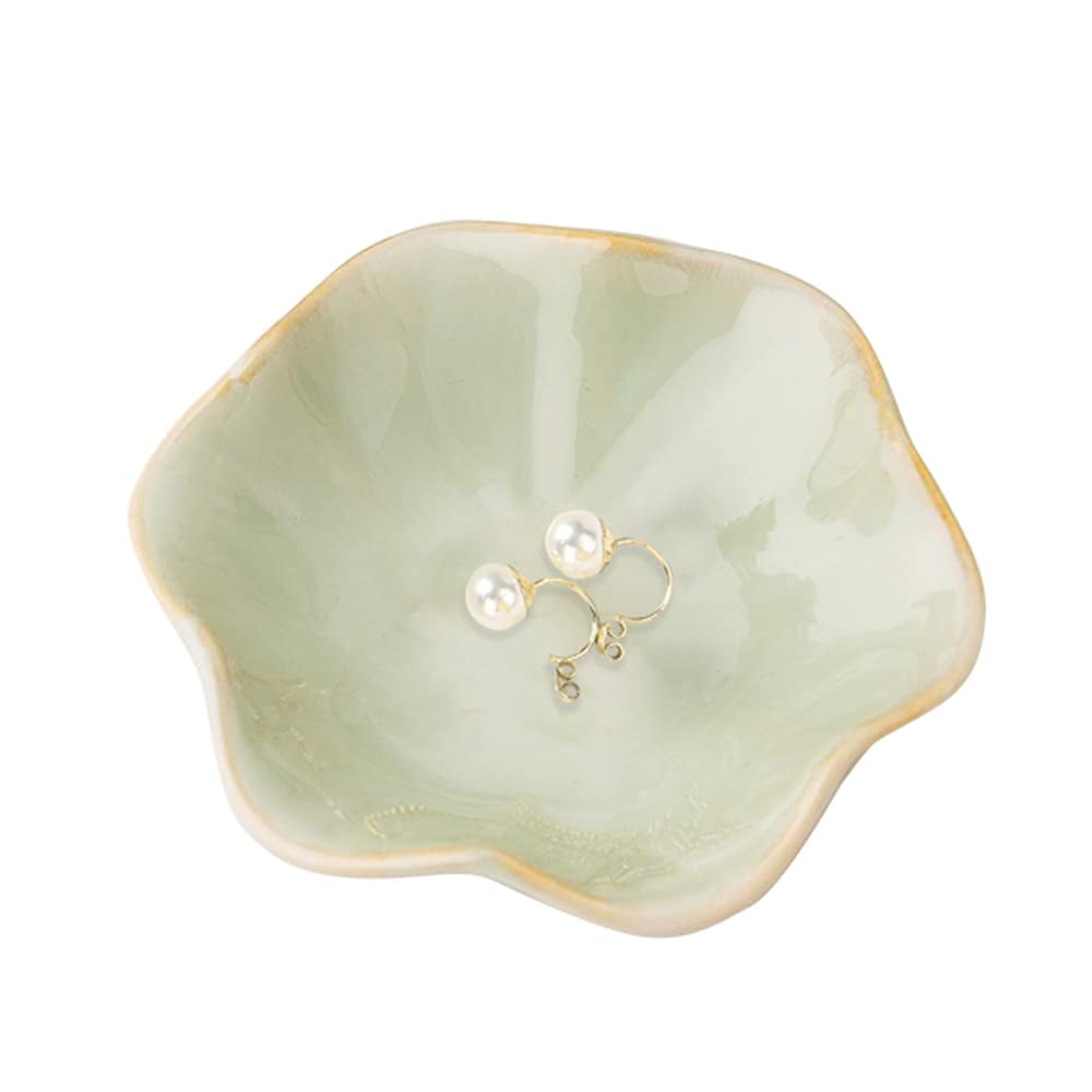 Ceramic Jewelry Dish,Leaf Jewelry Tray Key Tray,Jewelry Holder,Small ...
