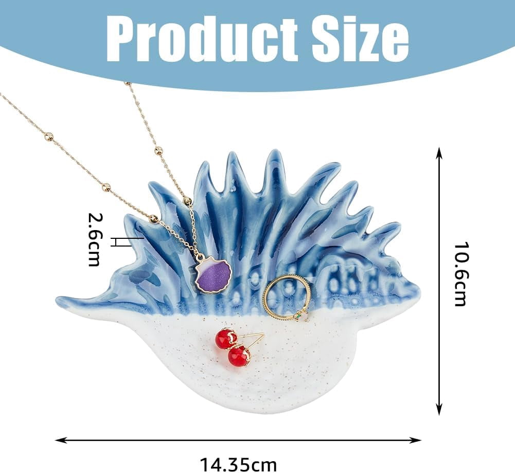 Ceramic Jewelry Plates Storage Tray for Rings Earring Starfish ...