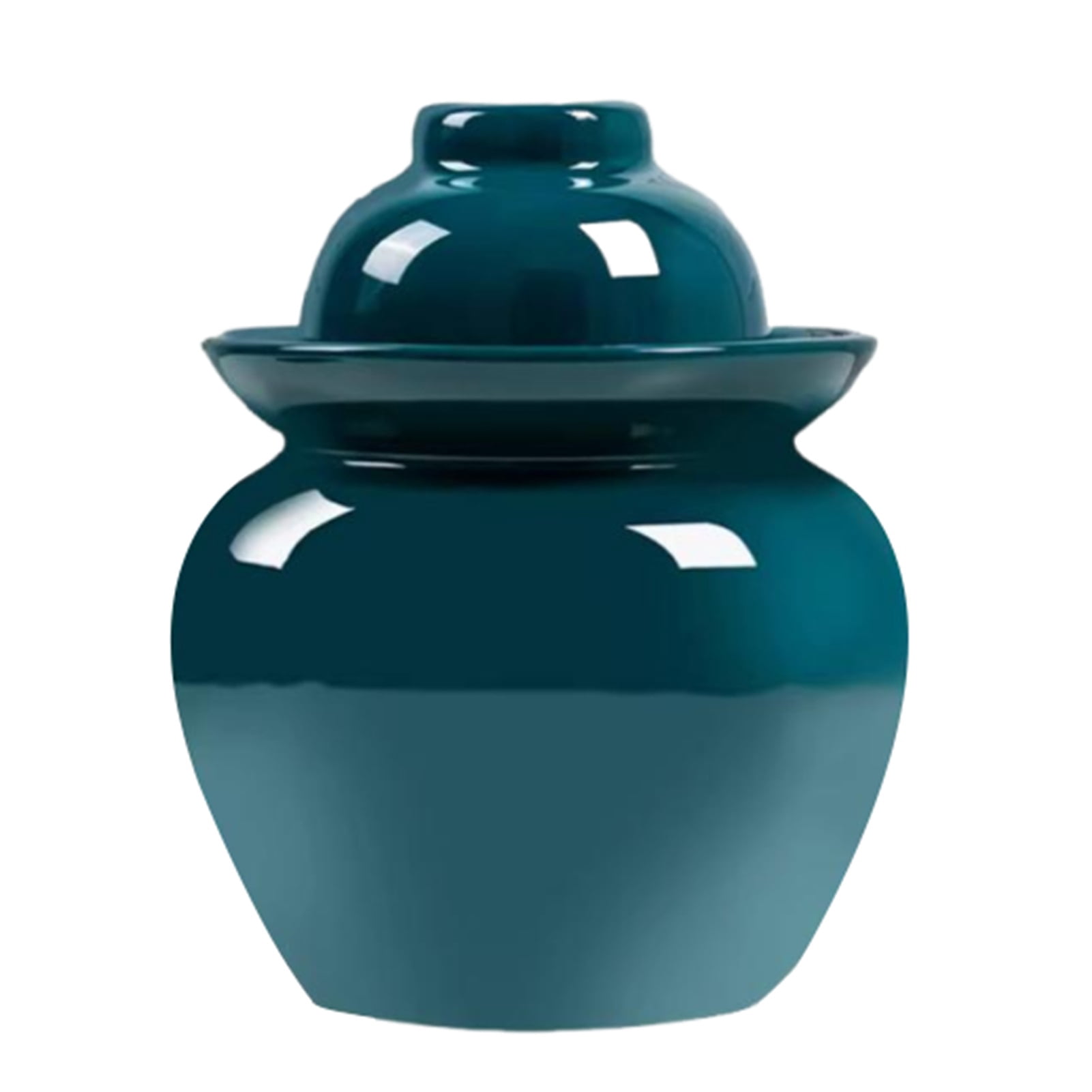 Ceramic Kimchi Jar for Pickles, Traditional Chinese Retro Porcelain ...