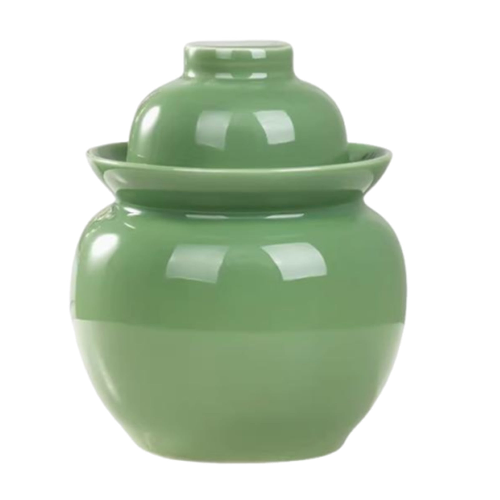 Ceramic Kimchi Jar for Pickles, Traditional Chinese Retro Porcelain ...