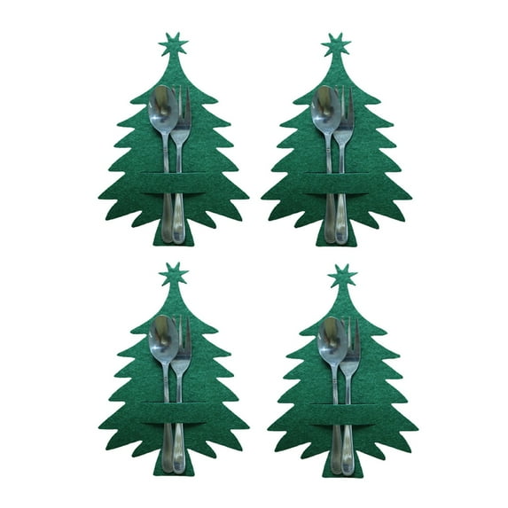 Ceramic Kitchen Knife,Christmas Silverware Bag | 4 Pieces/Set Christmas ...