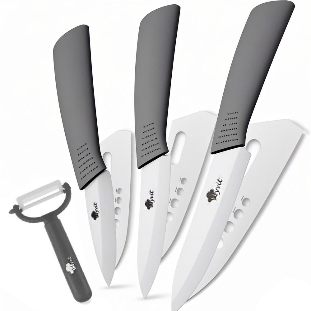 Ceramic Knife Set Professional Chef Kitchen Knife 3-Pack Paring Knife ...