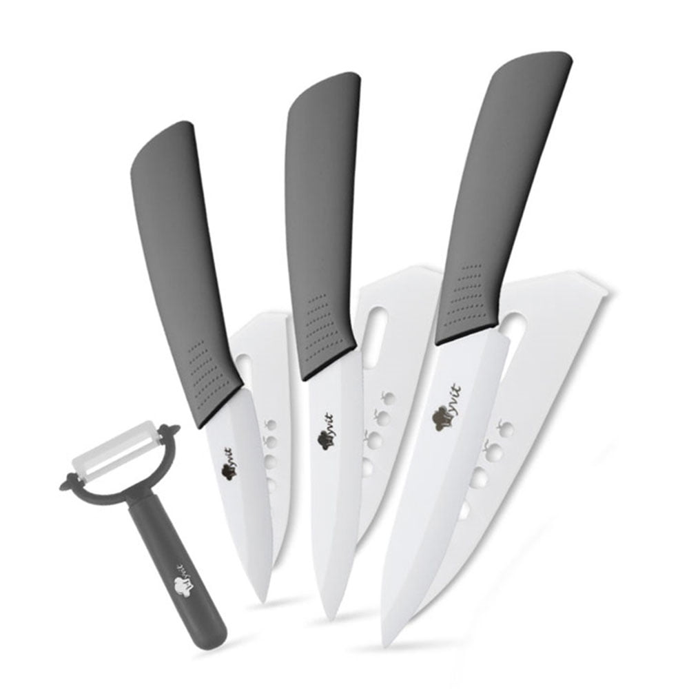 Ceramic Knives Sharp 5-inch Utility Kitchen Knife 4-inch and 3-inch ...