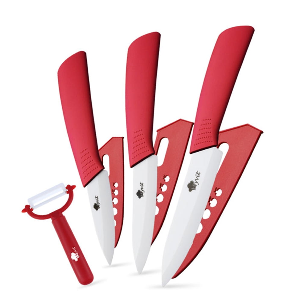 Ceramic Knives Sharp 5-inch Utility Kitchen Knife 4-inch and 3-inch ...