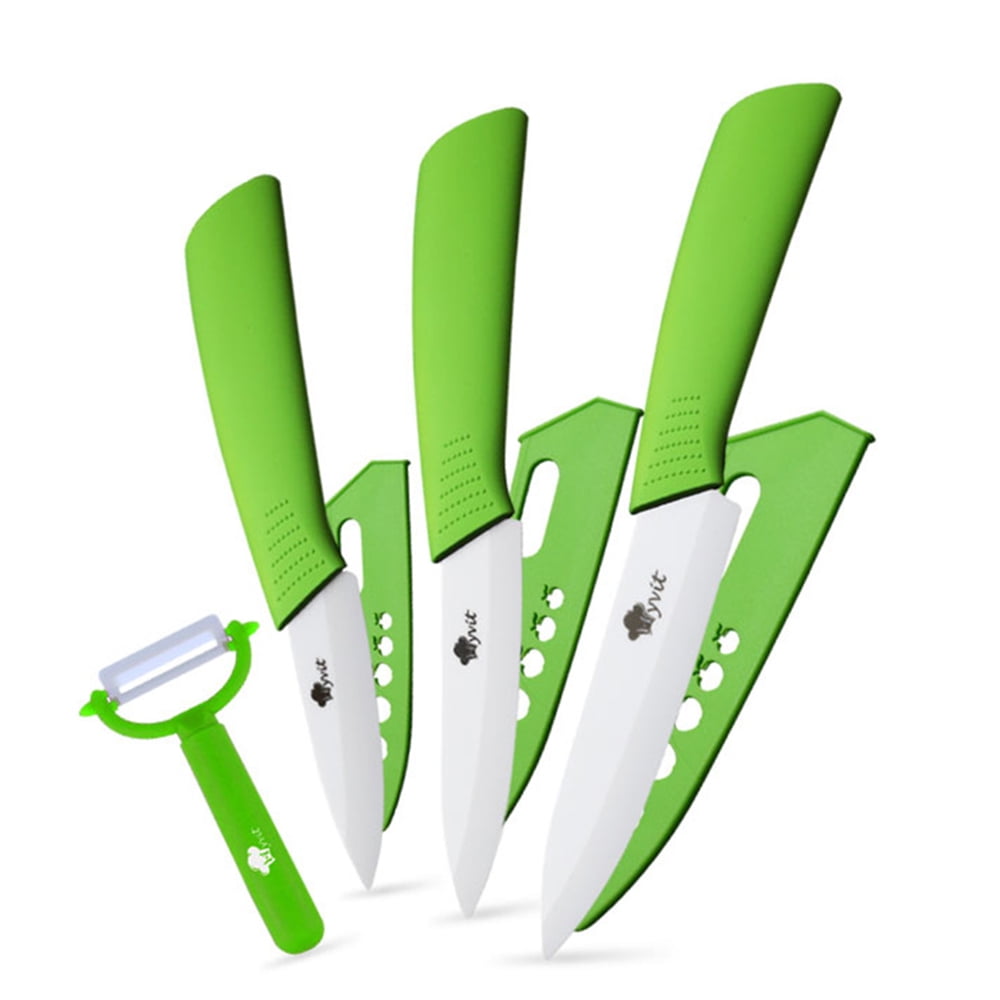 Ceramic Knives Sharp 5-inch Utility Kitchen Knife 4-inch and 3-inch ...