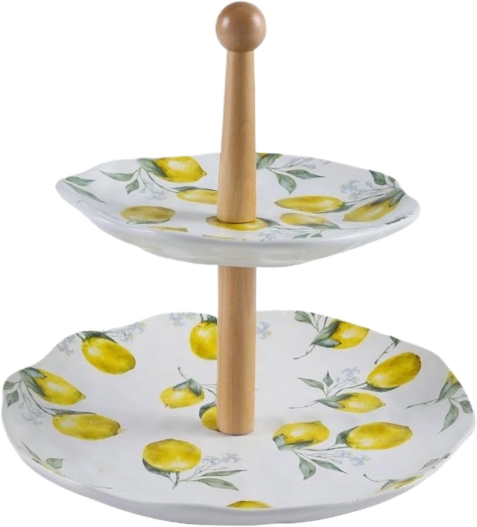 Ceramic Lemon Irregular Flat Dinner Plates appetizer Salad Dessert ...