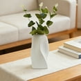 Ceramic-Look Plastic Vase | Non-Fragile & Durable Tabletop Decor ...